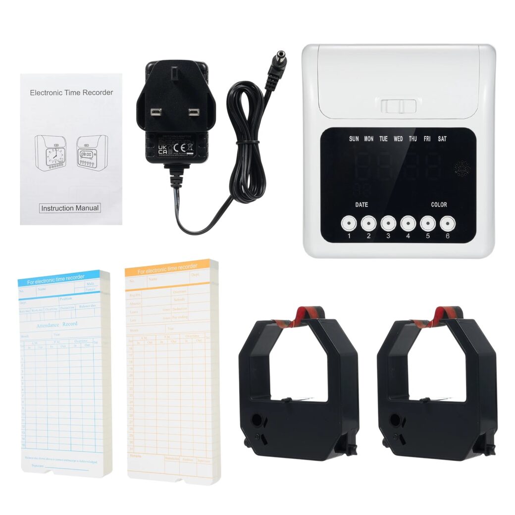 RELOJ CONTROL DIGITAL DE ASISTENCIA CON TARJETERO + 50 TARJETAS ...